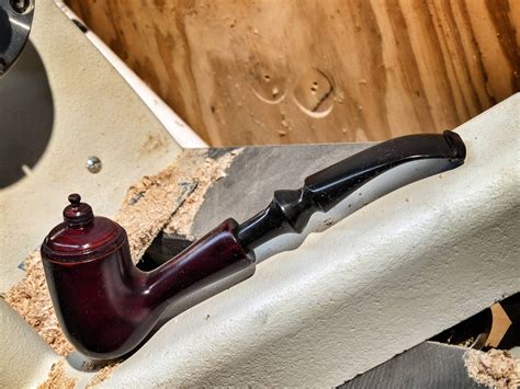 Turned A Pipe With A Honey Dipper Handled Lid Rturning