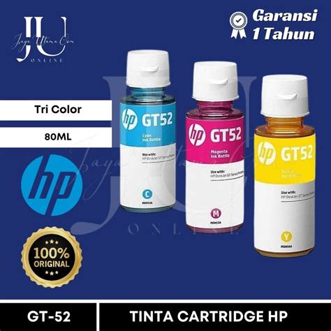 Jual Tinta Hp Gt53 Gt52 Bcmy Tinta Printer Hp Gt 52 Gt 53 Bk Cy Mg