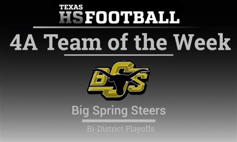 Bi District Texashsfootball 4a Team Of The Week