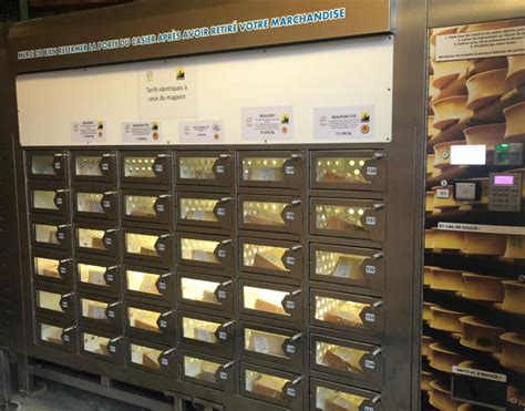 Distributeur Automatique à Casiers Pour La Vente De Produits Laitiers