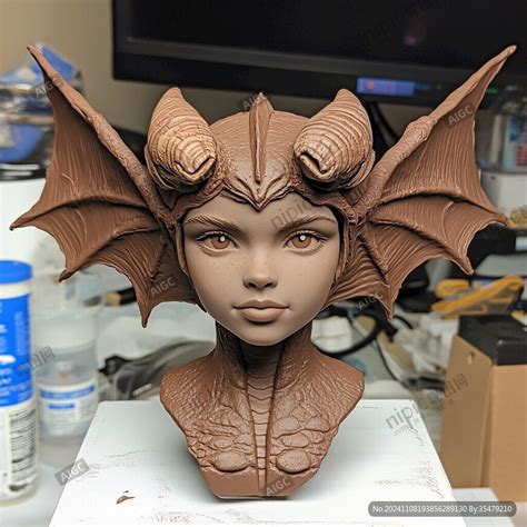 Ai创作图黏土头像 泥塑练习 泥塑制作练习 粘土版筑 泥塑头像 彩绘上色白坯白模 精雕油泥 宇宙锋泥塑 粘土王侯头像 龙王木偶头 道具头模 硅胶头模 赤土陶雅典娜头像 泥塑群像设计 泥像彩泥像