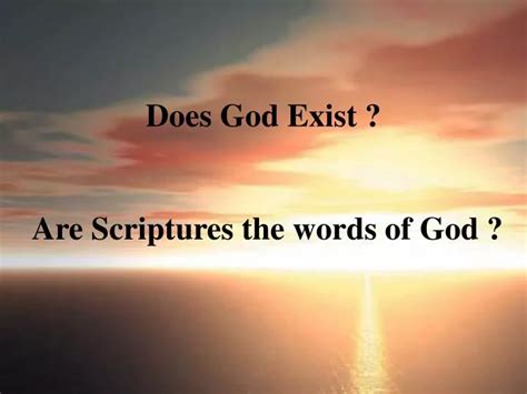 Ppt Does God Exist Powerpoint Presentation Free Download Id2889746