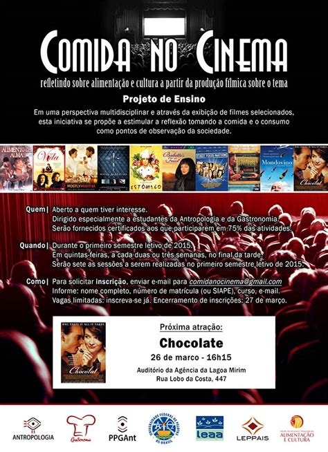 Coordenação De Comunicação Social Projeto Comida No Cinema Exibe