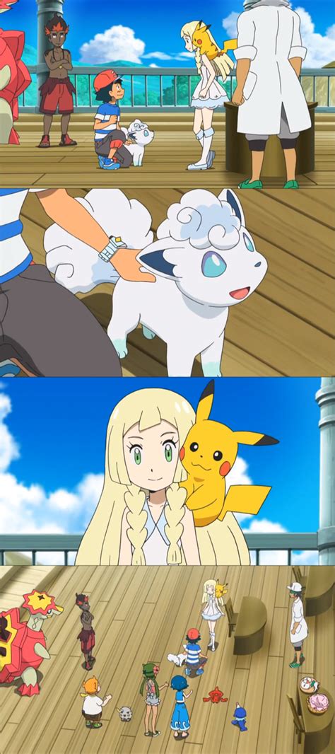 Ash Asks Lillie To Battle With Him By Hewdraw On Deviantart