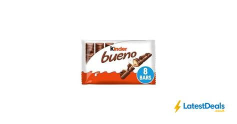 Kinder Bueno Milk Chocolate Hazelnuts Bars Multipack 4 X 43g 2 At