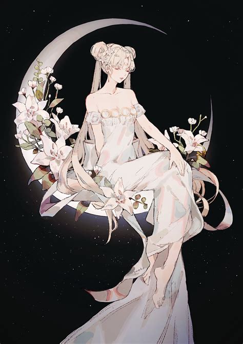 Tsukino Usagi And Princess Serenity Bishoujo Senshi Sailor Moon Drawn