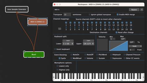 Auto Sampler Generator And Midi In Blocks With Transpose General