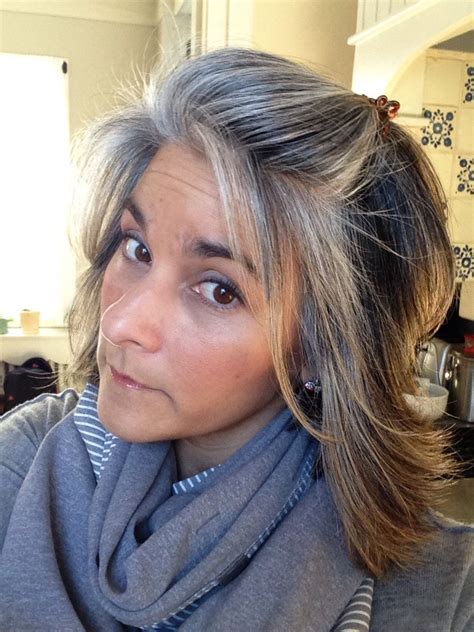 Transition To Gray Hair 9 Months Of Natural Growth