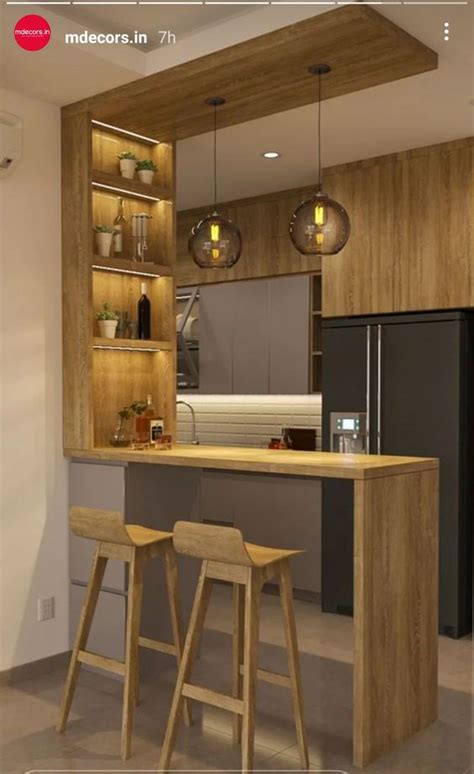 Small Kitchen Design With Mini Bar At Elijah Byrnes Blog