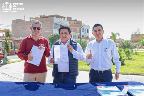 EL PUERTO DE PARACAS DONÓ A LA MUNICIPALIDAD DISTRITAL DE PARACAS UN