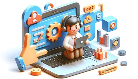 Premium Photo 3D Icon Of IT Project Management Overseeing Enterprise