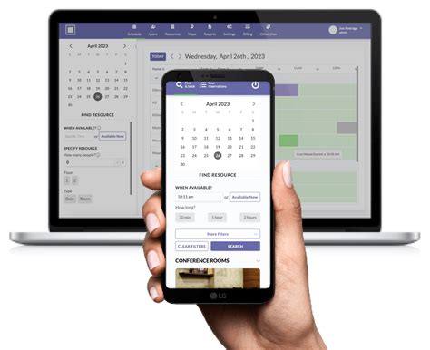 Mobile Roomzilla Smart Workplace Management System