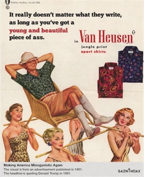 Artist Puts Trumps Sexist Quotes Onto 1950s Advertisements And It