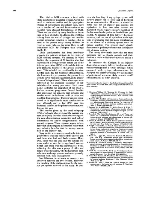 Evaluation Of A Pen Injector System For Growth Hormone Treatment Abstract Europe PMC