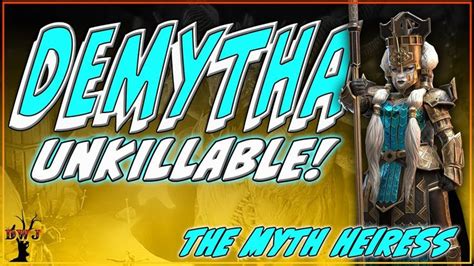 Demytha Unkillable Demyth Heiress Test Server Raid Shadow Legends