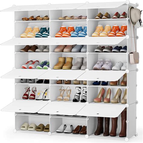 Buy Homidec Shoe Storage Cabinet 48 Pairs Shoe Rack 3 By 8 Tier Shoe
