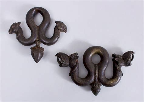 two indian bronze hooks tamil nader sold at auction on 11th november