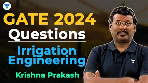Irrigation Engineering GATE 2024 Questions KPCIVIL Iisc Gaate2024 Civilengineering YouTube
