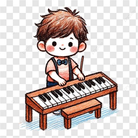 피아노를 치는 소년 손 그리기 소년 음악 피아노 연주 Png 일러스트 및 이미지 에 대한 무료 다운로드 Pngtree