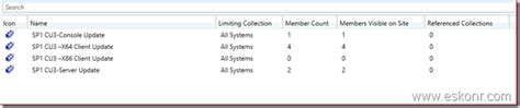 SCCM Configmgr SP CU Installation Collections Upgrade Clients All About Microsoft