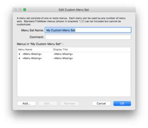 FileMaker 17 Lets You Copy And Paste Custom Menus And Custom Menu Sets