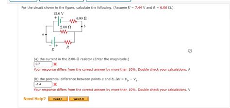 Solved For The Circuit Shown In The Figure Calculate The Chegg