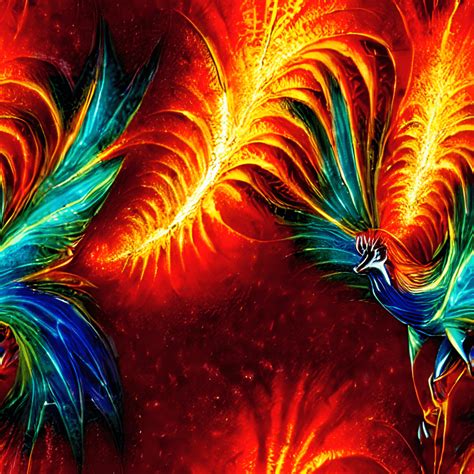Phoenix Fractal Pattern · Creative Fabrica