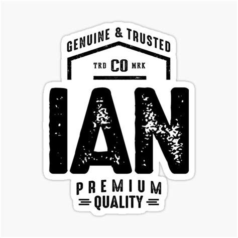 Ian Personalized Name Birthday T Sticker For Sale By Cidolopez