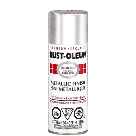 Rust Oleum Fini Métallique Brillant En Chrome 312 G Aerosol Home