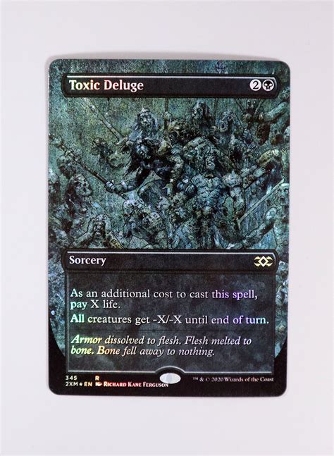 Toxic Deluge Foil From Double Masters XM MTG Proxy Magic Cardplus