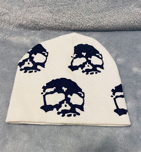 Skulls Japanese Style Hype Monogram Ghost 👻 Skull ☠️ Straight Hat 🎩