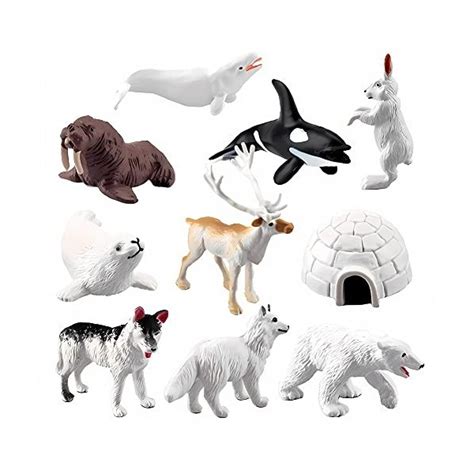 Jeu De Figurines Danimaux Polaires Figurines Danimaux Marins Figuri