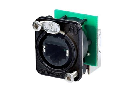 Neutrik Ne8fdp R B Ethercon Chassis Connector D Series 11 48
