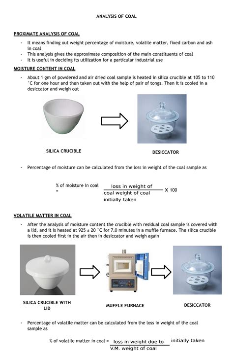 Analysis Of Coal Analysis Of Coal Analysis Of Coal Proximate
