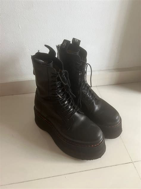 R13 Double Stack Boots Womens Fashion Footwear Boots On Carousell