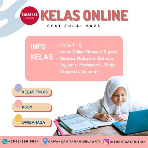Kelas Online Form 1 And Form 2 Smart Lab Tuition Centre