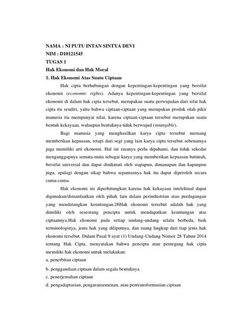 Ni Putu Intan Sintya Devi D10121545 Tugas 123 Pdf