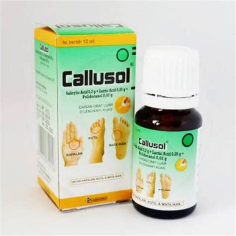 Jual Callusol Obat Kutil Mata Ikan Kapalan Shopee Indonesia