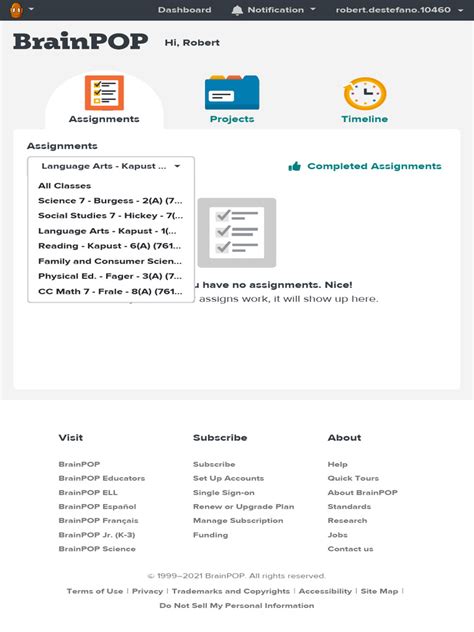 Assignments Brainpop Pdf