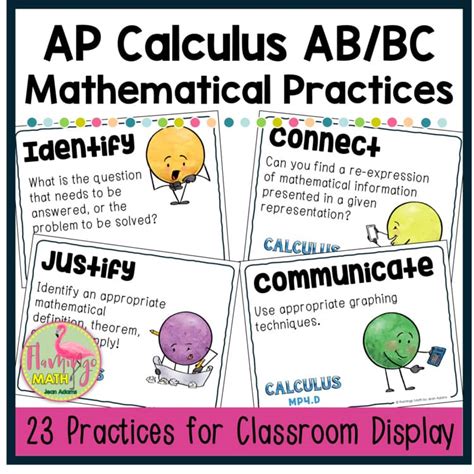 Ap Calculus Mathematical Practices Poster Set By Flamingo Math By Jean