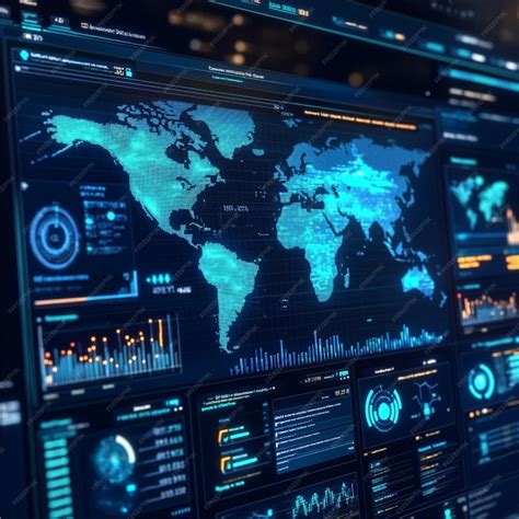 Cybersecurity Dashboard Displaying Threat Analytics Premium Ai