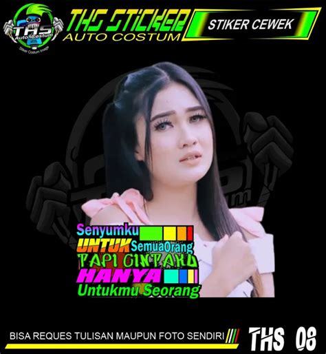 Stiker Cewek Cantik Vector Bisa Request Custom Sticker Variasi Mobil