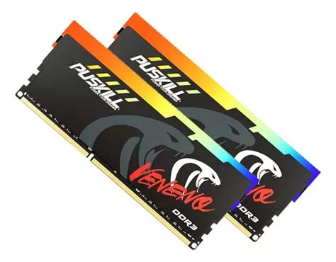 Memória Ram Ddr3 Gamer Com Rgb 16gb 2x8gb 1600mhz Puskill Parcelamento Sem Juros