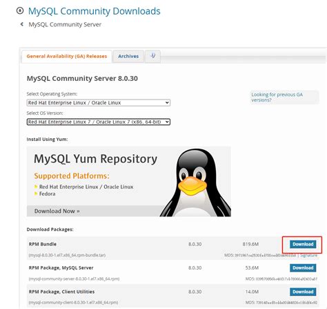 Centos Mysql Yisining