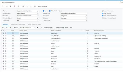 Update Item Configuration Key Fields With Import Scenario Community