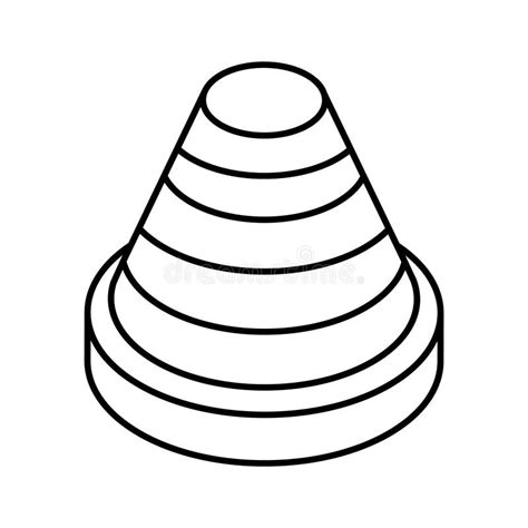 Trendy Unique Isometric Vector Of Traffic Cone Modern Icon Of Road