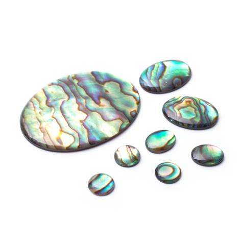 Natural Paua Shell Cabochons