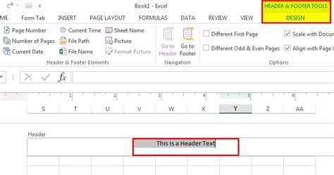 Kopf Und Fußzeile In Excel Kopf Und Fußzeile Im Arbeitsblatt
