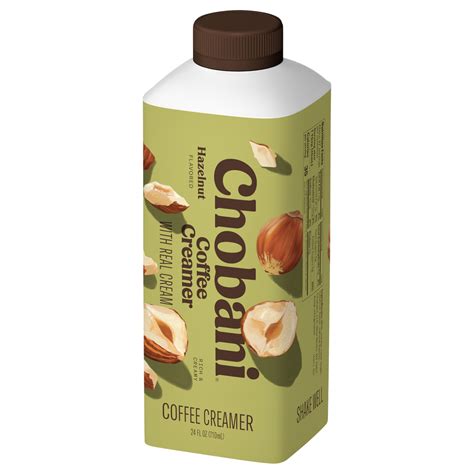 Chobani Coffee Creamer Hazelnut Flavored Front Right Elevated