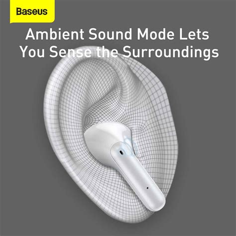 Baseus SIMU ANC True Wireles Earphones S1 White BASEUS NIGERIA